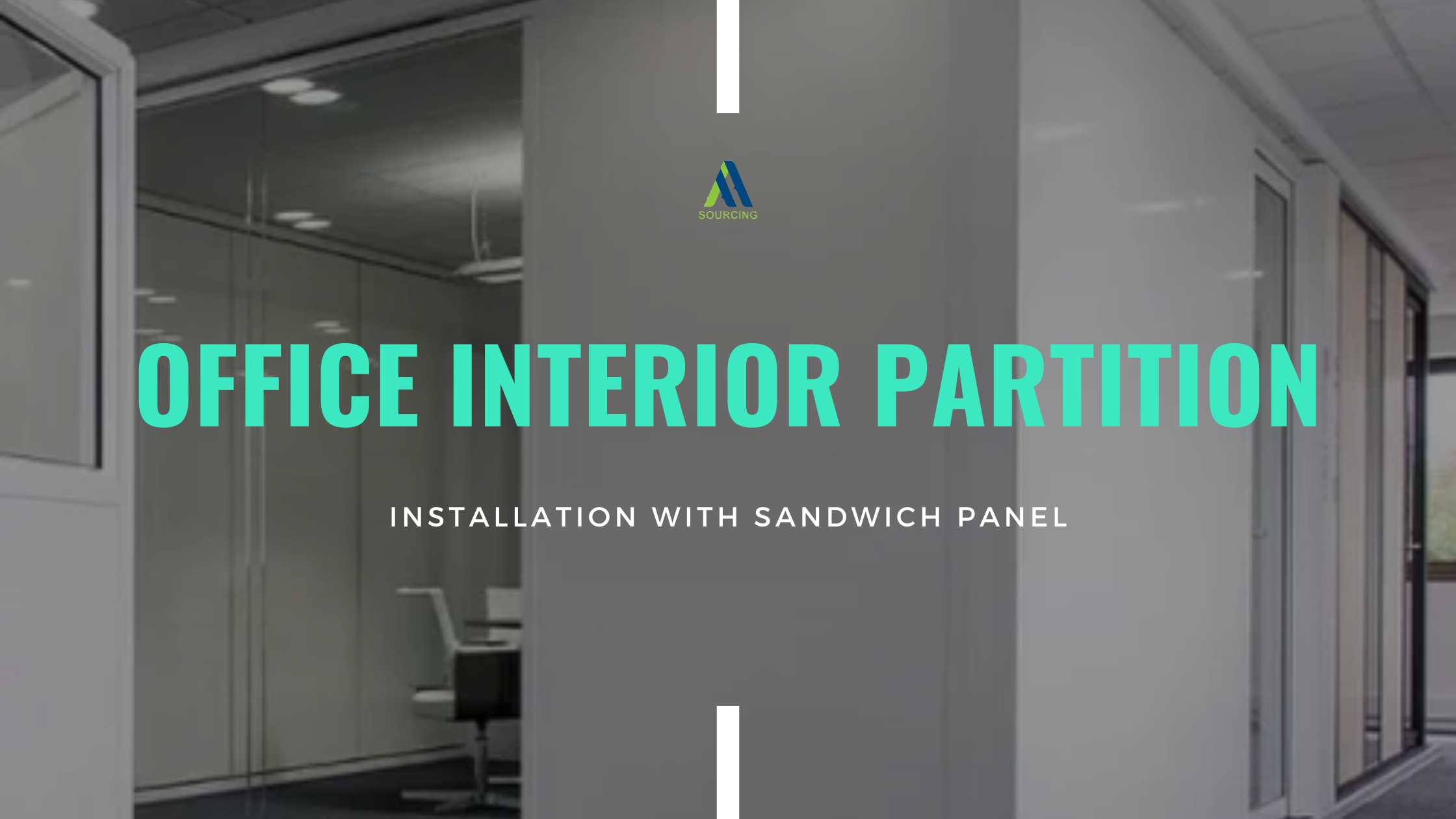 Office Interior Partition Installation with Sandwich Panel
